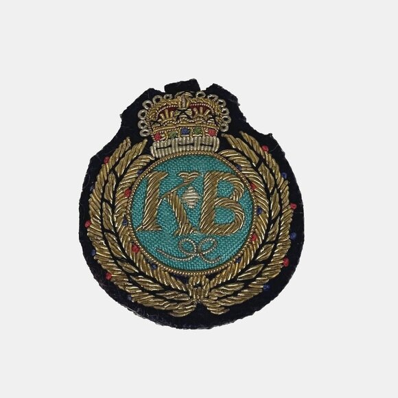 Antique | Jewelry | Antique Insignia Initial Kb Gold Metal Crown Woven ...